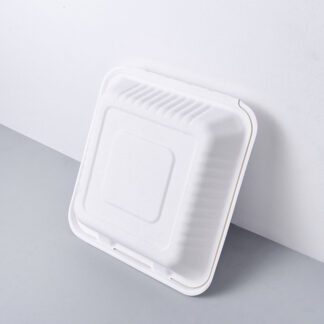 9x9 Compostable Clamshell | 1 Compartment | Greenprint