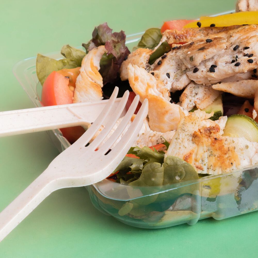 Green Dot Compostable Upcycled Agave Forks | Greenprint